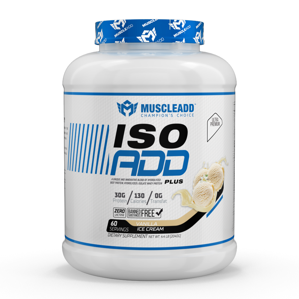 Muscle Add Iso Add Plus-60Serv.-2040G.-Vanilla Ice Cream | Maxmuscle Elite